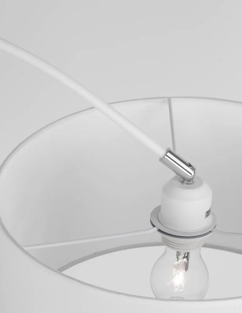 Bílá kamenná stojací lampa (výška 180 cm) Sama – Nova Luce