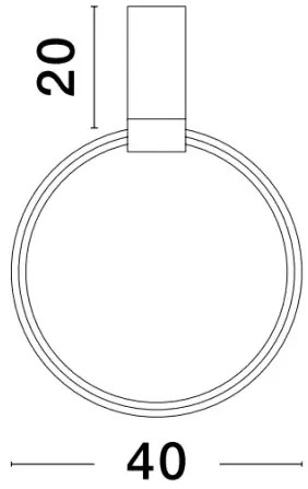 LED lustr Garve 40 bílé