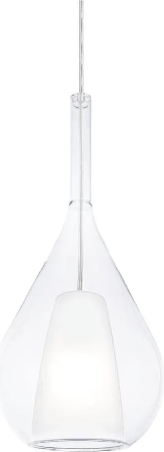 Ideal Lux - Lustr na lanku KALIQUE 1xE27/42W/230V pr. 18 cm čirá