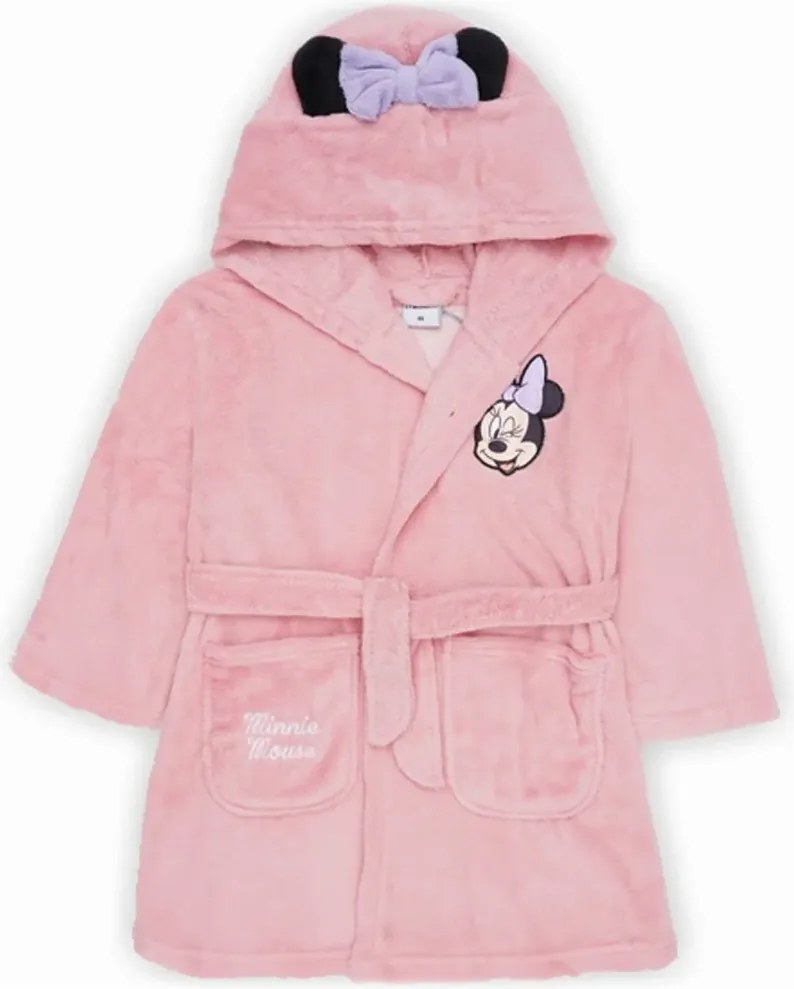 Dívčí župan Minnie Mouse - Disney - s kapucí a ouškama, 122 / 128