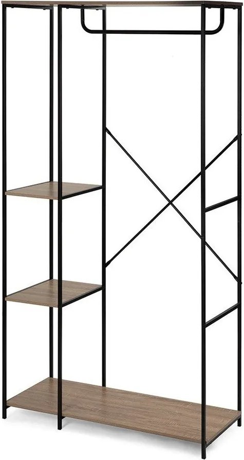 Černá ocelová předsíňová sestava 90x170x40 cm Aris – Bonami Essentials