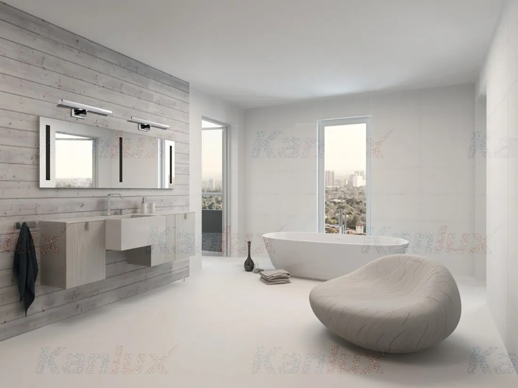 KANLUX Sapho, ASTEN LED nástěnné svítidlo 12W, 600x42x110mm, chrom, 26681