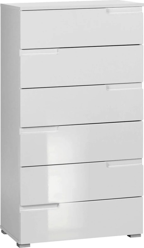 XXXLutz KOMODA, bílá, vysoce lesklá bílá, 65/117,6/40 cm Xora - Široké komody - 002140022302