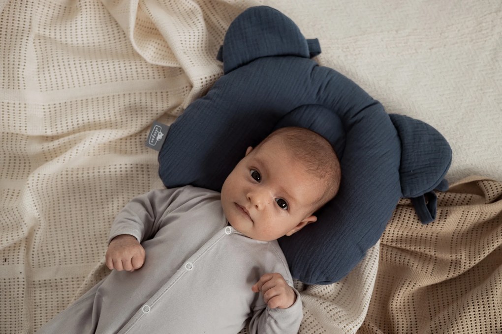 Sleepee Mušelínový fixační polštář ŠEDÝ pro miminko