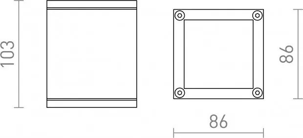 RED R13631 KEIG stropní bílá 230V GU10 35W IP65 - RED - DESIGN RENDL