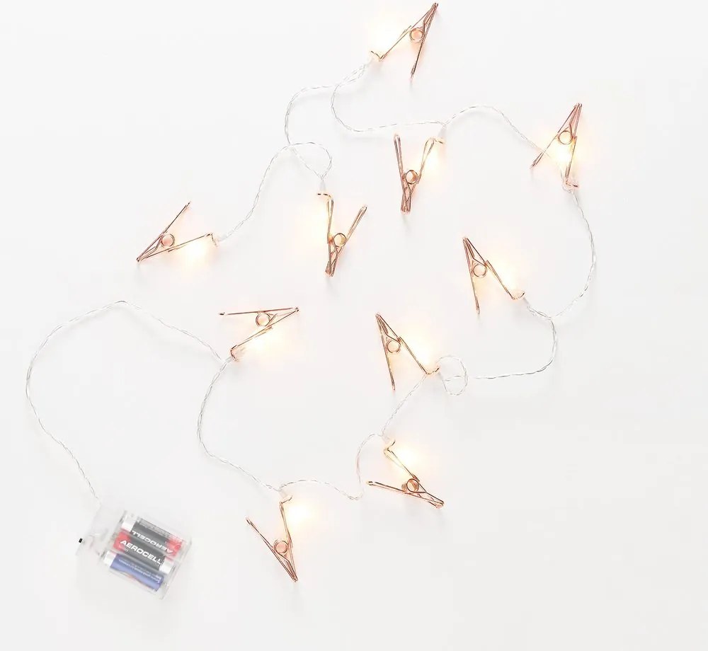 CLIP COUTURE LED Světelný řetěz s USB s klipsy 10 světel