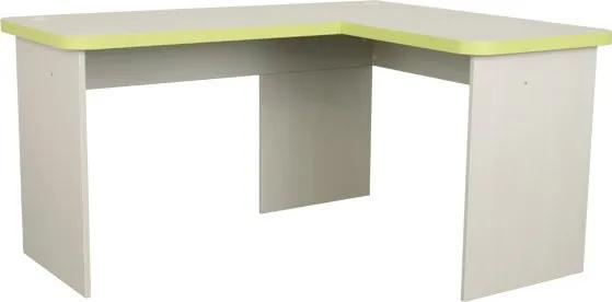 Bradop Rohový psací stůl rohový CASPER C013 | Provedení: CEZ creme zelená