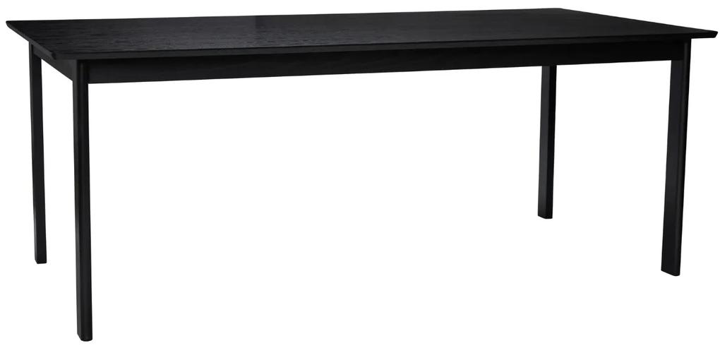 OnaDnes -20% Černý dřevěný jídelní stůl Hübsch Dapper 195 x 95 cm