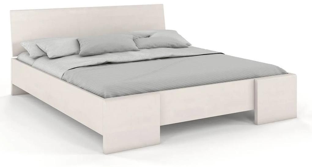 Dřevěná postel HESSLER High & LONG, delší o 20cm, buk (Rozměr: 120x220 cm, Barva: Bílá)