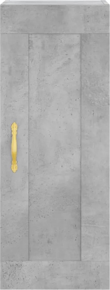 Skříň highboard betonově šedá 34,5x34x180 cm kompozitní dřevo 3200181