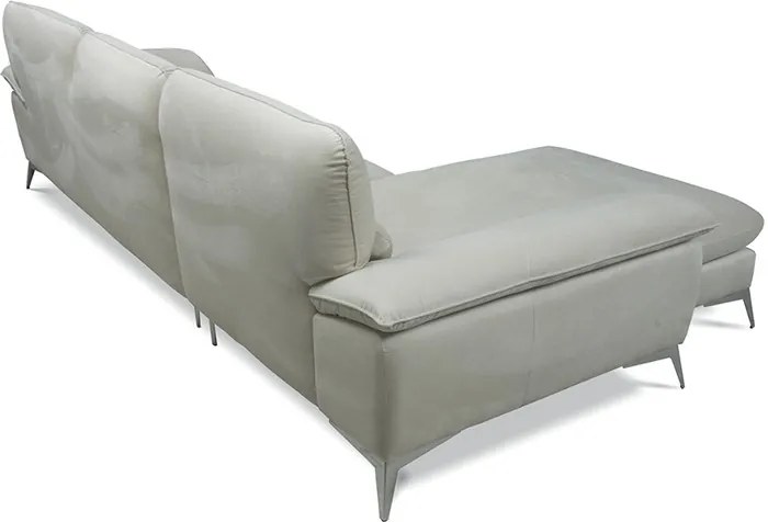 Pregio Italia sofa&relax Moderní rohová sedací souprava TOUCH Provedení: 2-místná MAXI +lehátko, Vzorník látek: tekno fibra 32 grey