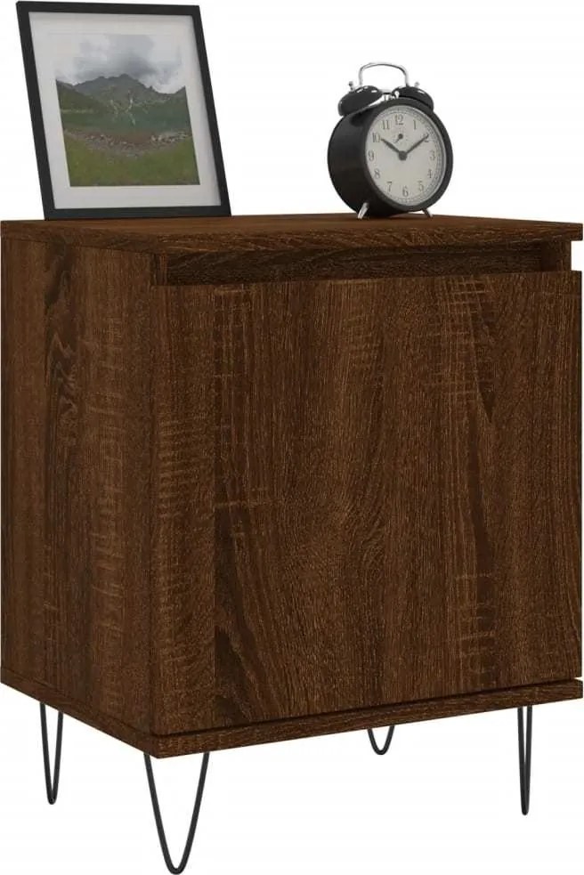 vidaXL Noční stolek 40 x 30 x 50 cm kompozitní dřevo [826842] Barva: šedá sonoma