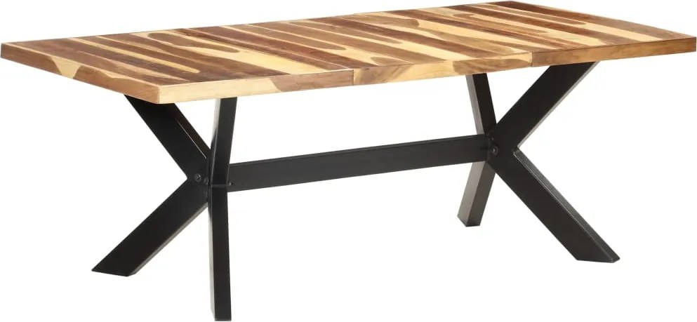 Jídelní stůl 200x100x75 cm masiv s medovou povrchovou úpravou 321549