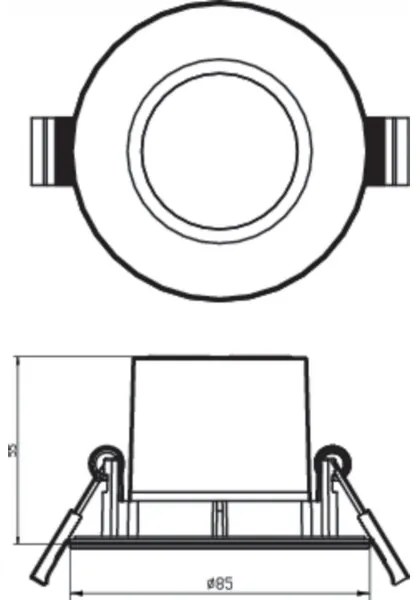 Philips - SADA 3x LED Stmívatelné koupelnové svítidlo LED/5W/230V 2700K IP65