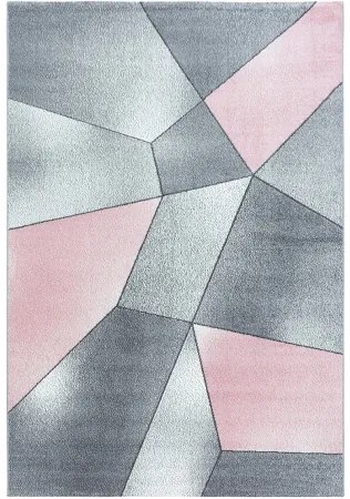 Koberce Breno Kusový koberec BETA 1120 Pink, Šedá, Vícebarevné, 200 x 290 cm