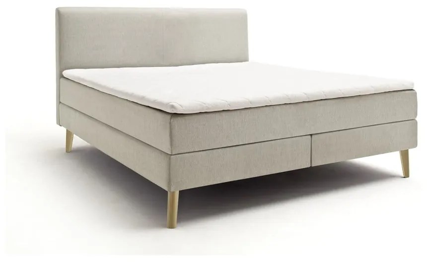 Béžová boxspring postel 180x200 cm Greta – Meise Möbel