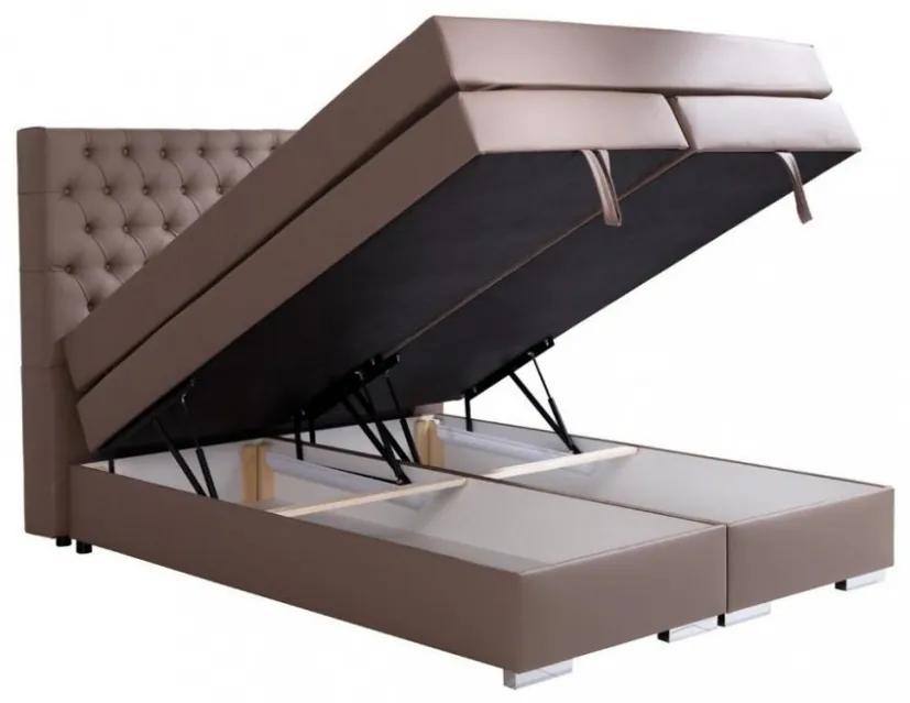 Luxusní čalouněná postel CASABLANCA 140x200 cm Ton 3