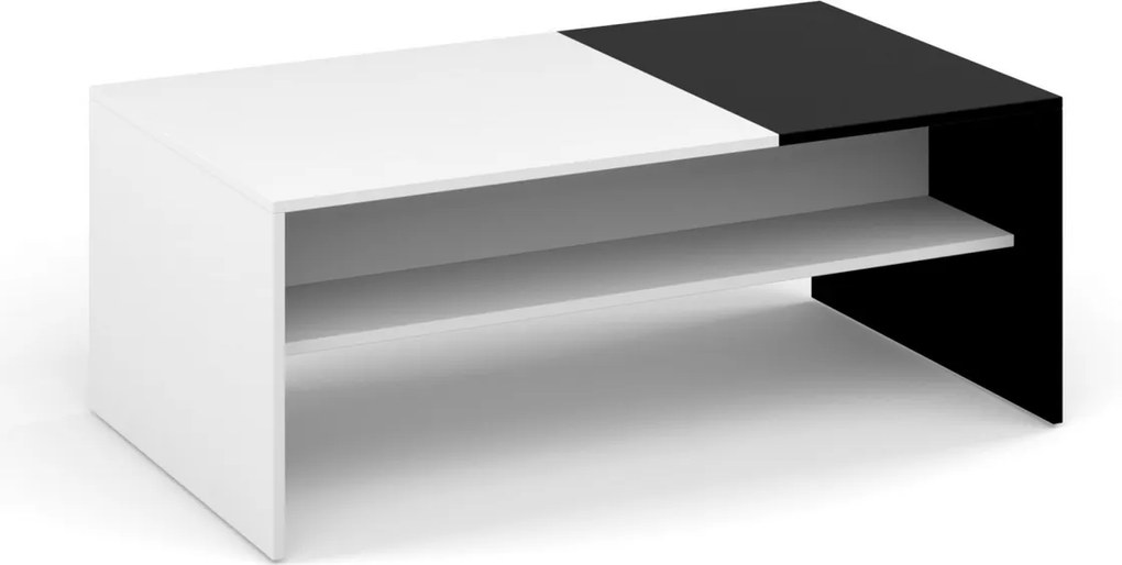 Konferenční stolek MONACO bílá/černá