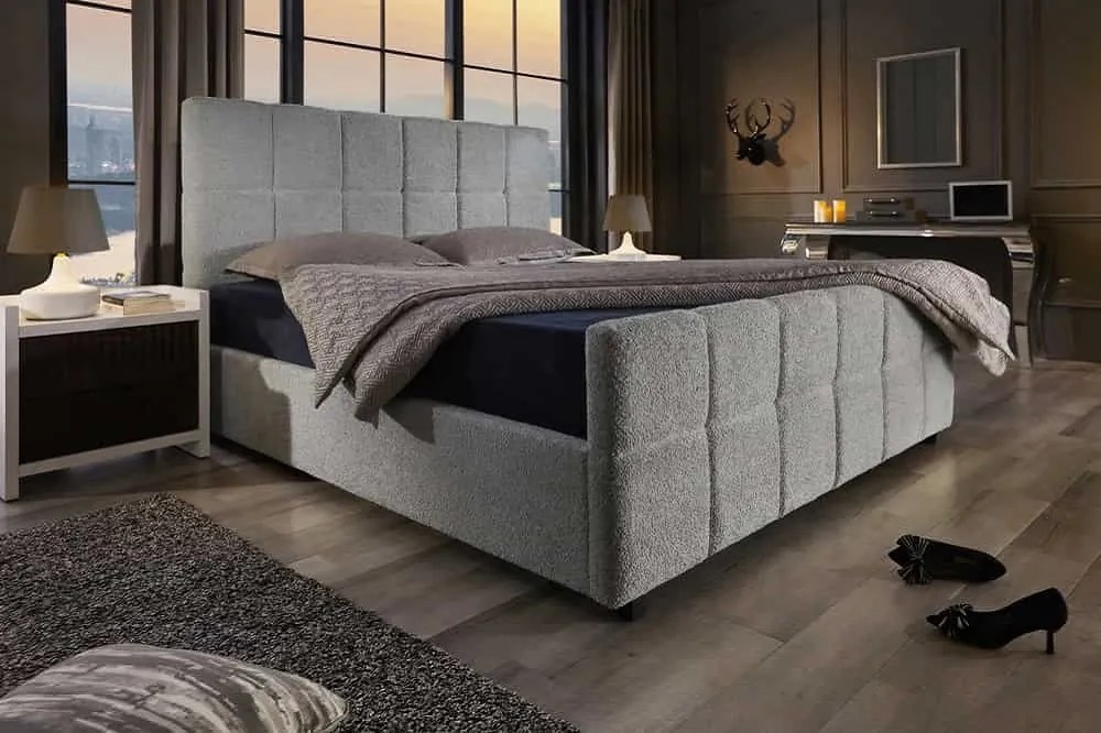 Designová postel Viola 180 x 200 cm šedá