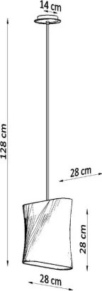 Lustr SOLLUX BLUM 1 bílý E27 1x60W bez žárovky SL.0769