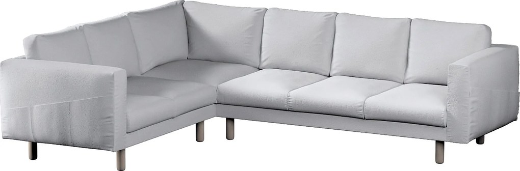 Potah na pohovku IKEA Norsborg rohová 5-místná barva bílá látka pletený vzor