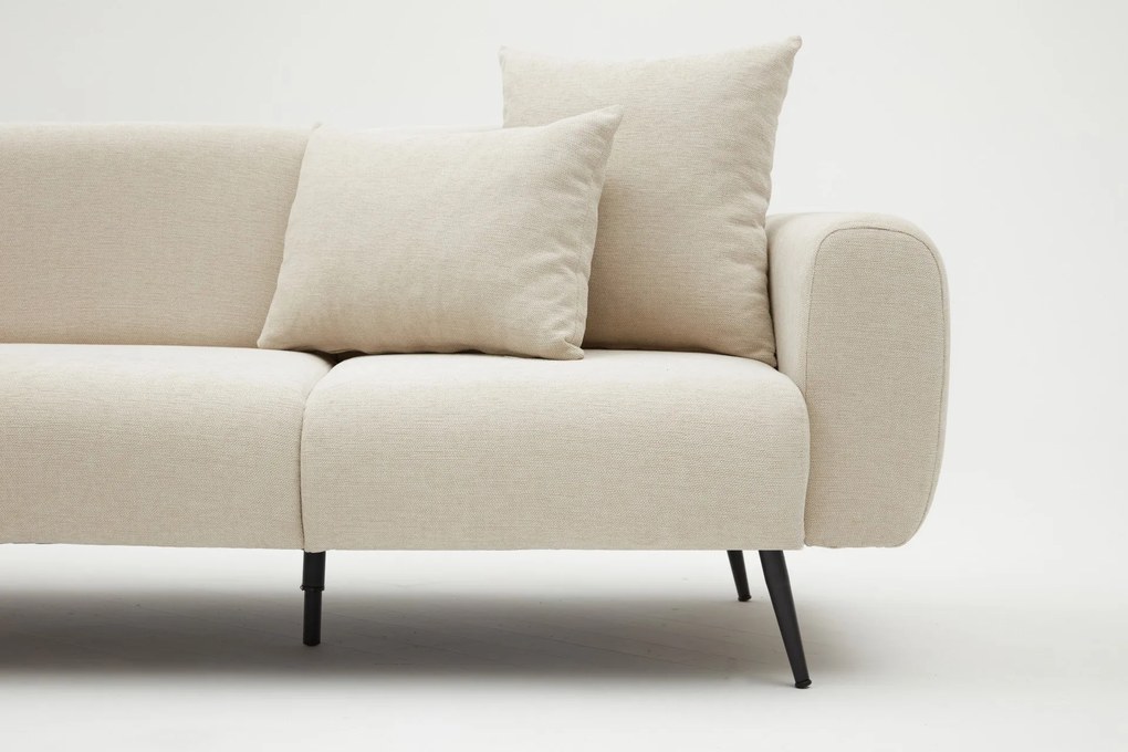 Hanah Home Rohová pohovka SIDE krémová levá 252 cm