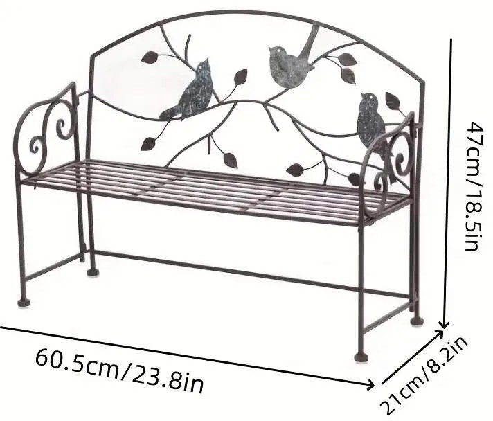 Zahradní lavička, skládací, kov, NoBi ROTINA NEW