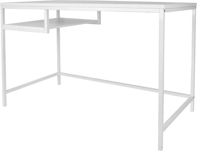 Bílý pracovní stůl Leitmotiv Fushion