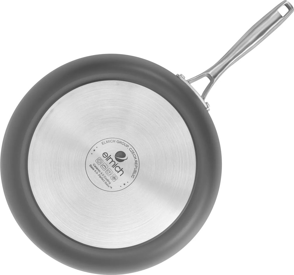 Elmich Nepřilnavá keramická pánev Vital Ø 24 cm - tmavě šedá (OUTLET)