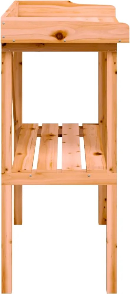 Přesazovací stůl s policí hnědý 78 x 38 x 82,5 cm masivní jedle 156350