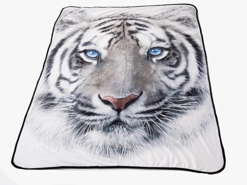 Jerry Fabrics Deka mikroplyš 120 × 150 cm – White Tiger