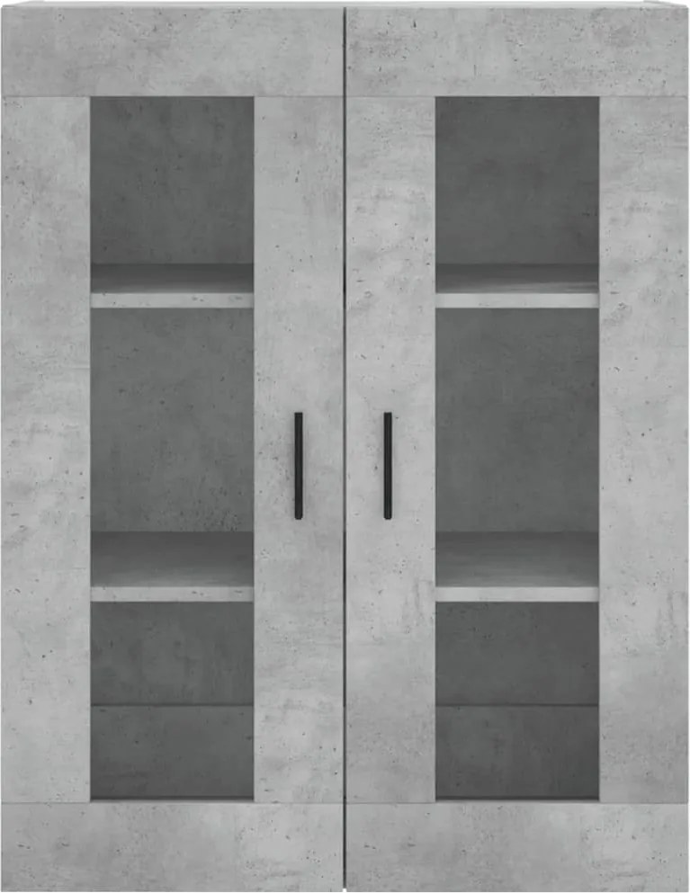 Skříň highboard betonově šedá 69,5x34x180 cm kompozitní dřevo 3198549