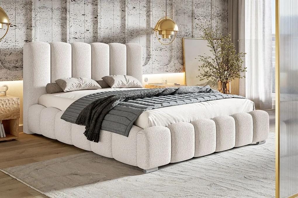 Stylová čalouněná postel Talia 160x200 cm Barva: Černá - Amor 22