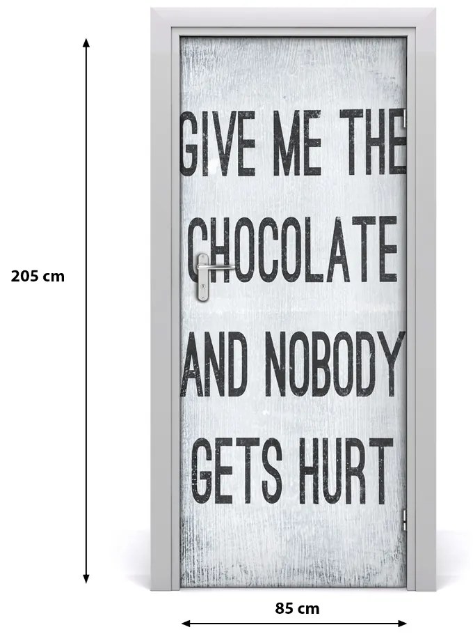 Fototapeta na dveře čokoláda 85x205 cm