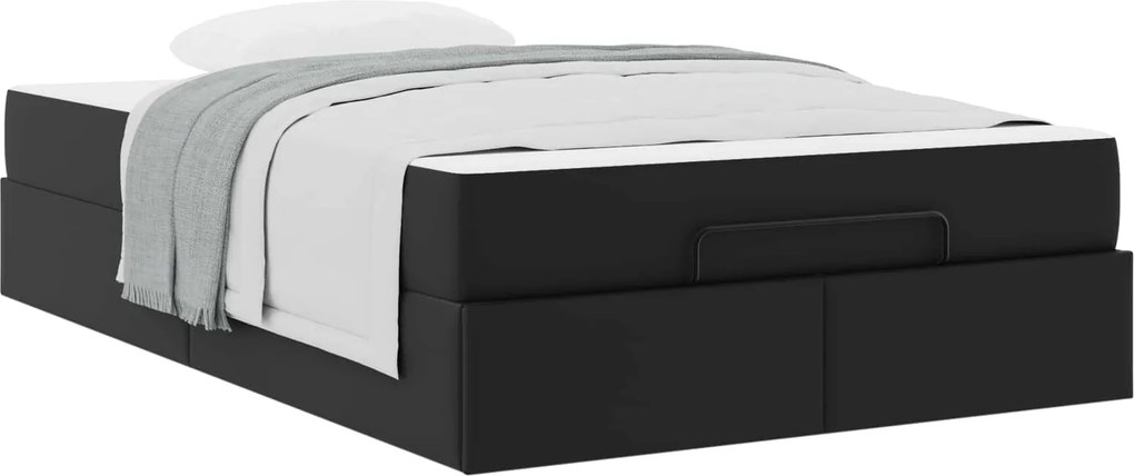 Rám postele s matrací Jiný 2 ks Černá PVC 3399421