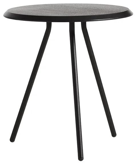 Odkládací stolek &quot;Soround&quot;, 4 varianty - Woud Varianta: Ø 45 cm - dub, černý | černé nohy (48,3 cm)