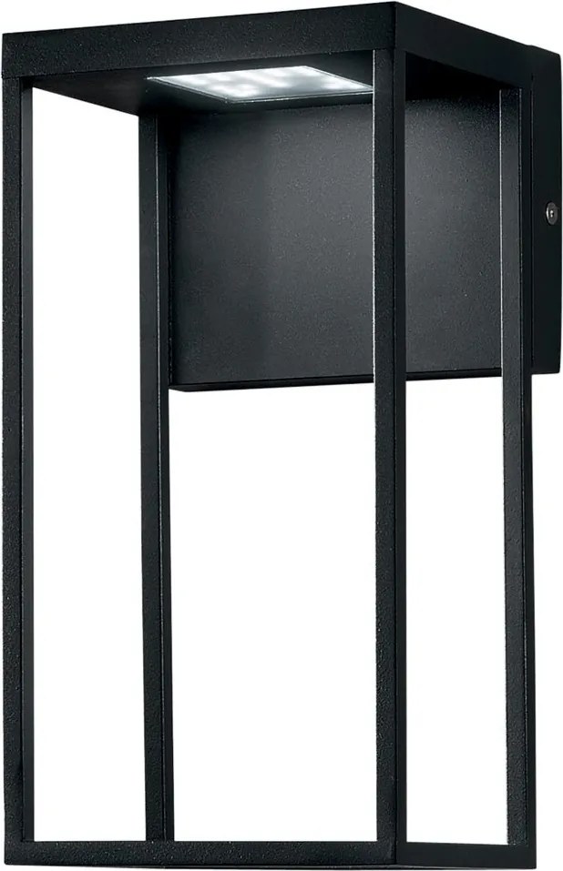 FAN LED-W-GRIS-NER Venkovní nástěnné svítidlo LED GRIS hliník černá 12W 1390lm CCT IP54 28x15x12,6 cm - FANEUROPE