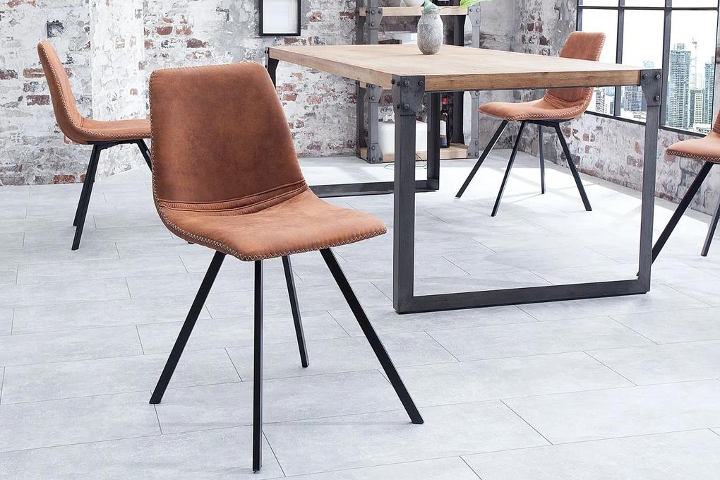 Designové židle Rotterdam Retro / světle hnědá