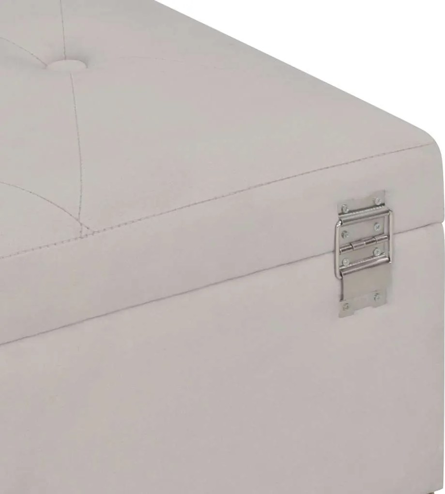 Lavice s úložným prostorem 105 cm šedá samet 247573