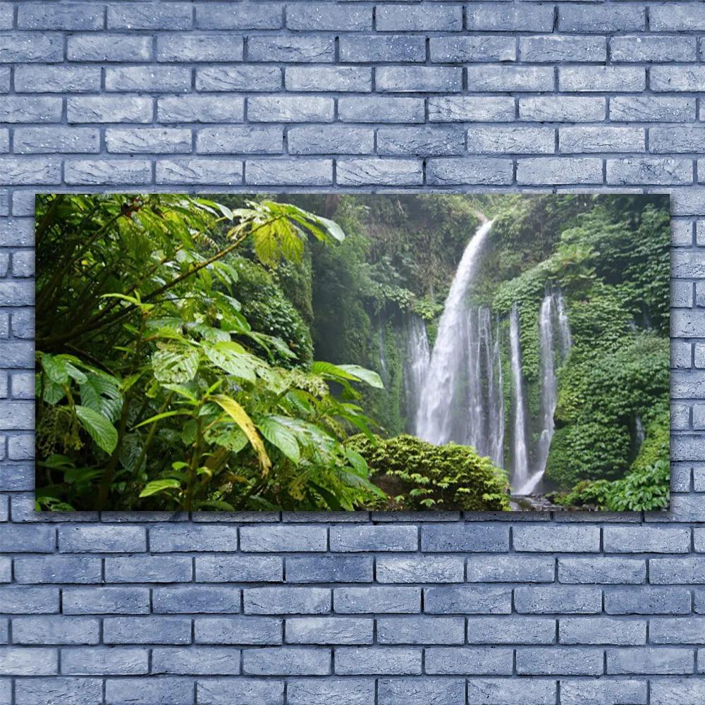 akrylový obraz Vodopád Příroda 120x60 cm