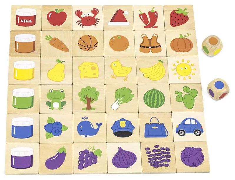 Dřevěné puzzle Barvy Viga Barva: multicolor