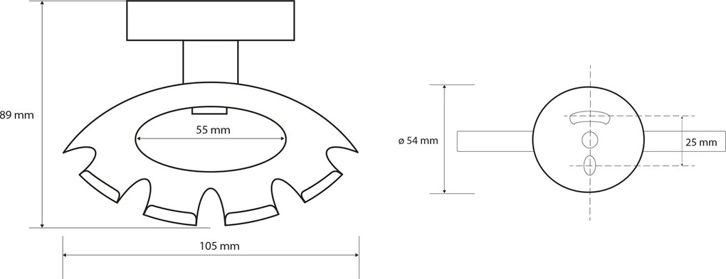 Sapho Sapho, X-ROUND BLACK držák kartáčků, černá, XR901B