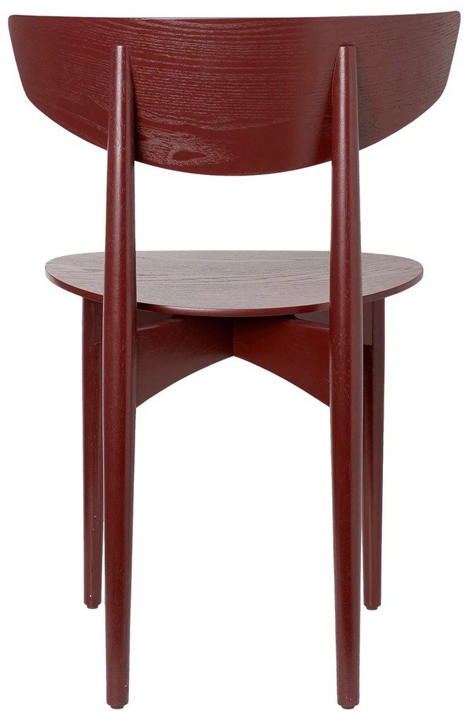 FERM LIVING Jídelní židle Herman Wood, Red Brown