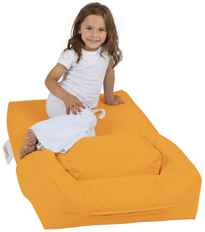 Atelier del Sofa Zahradní sedací vak Kids Single Seat Pouffe - Orange, Oranžová