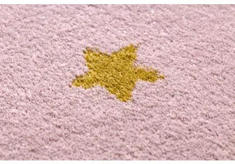 koberec PETIT SLON, HVĚZDY, růžový velikost 120x170 cm | krásné koberce cz