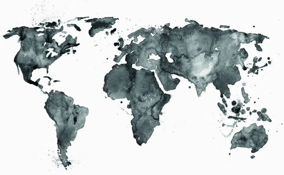 Fototapeta Mapa Světa Omyvatelný vlies 312x219