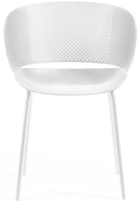 Bílá plastová zahradní židle Kave Home Yeray