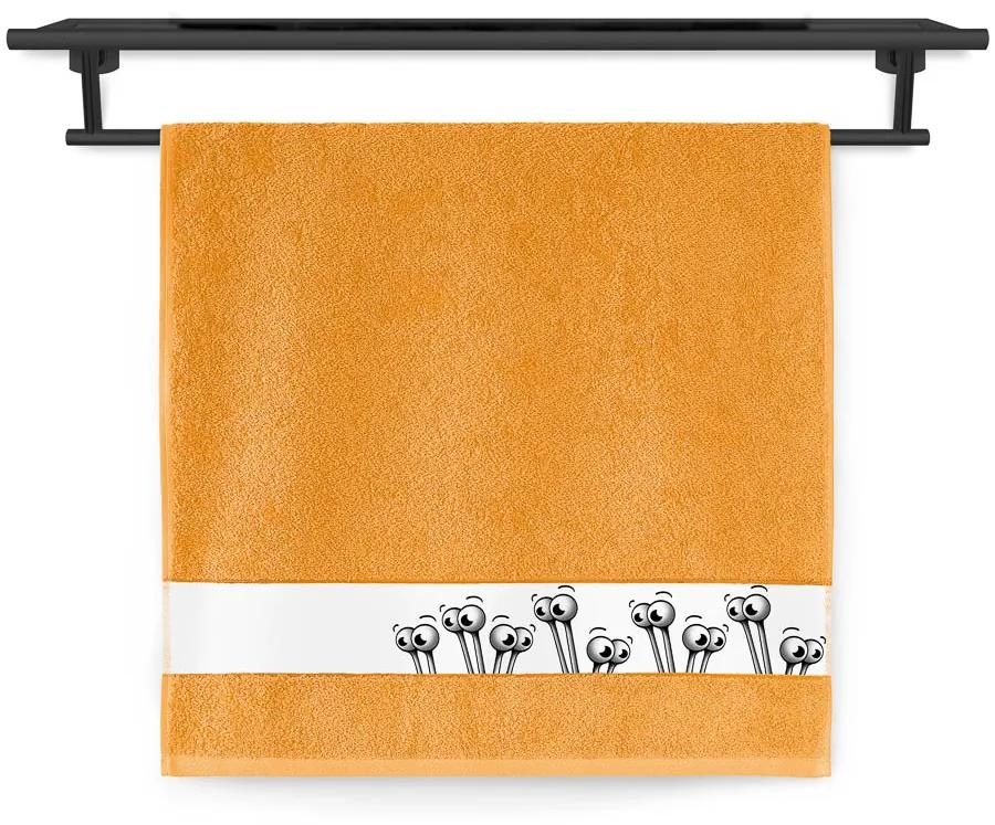 Dětský ručník Veba NORA Šneci tisk oranžová Velikost: 50x100 cm