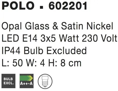 LED nástěnné svítidlo Polo 50