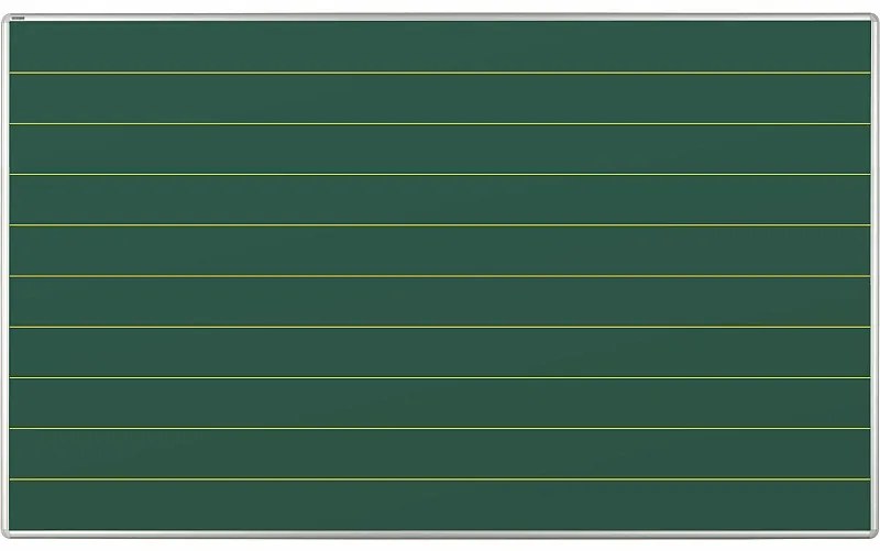 Magnetická tabule pro popis křídou ŠKOL K 200 x 120 cm (potisk) - linky 100 mm (102001202202)